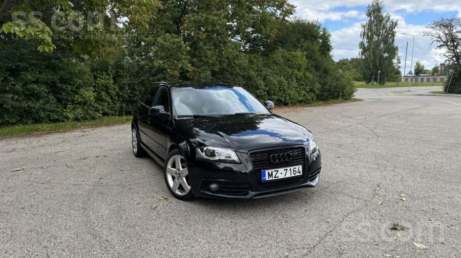 Black Audi A3 2009 in Tukums, with an engine capacity of 2.00 L and mileage of 320 thousand km for 5450 €, photo 1 on AUTOMOTO.COM.LV