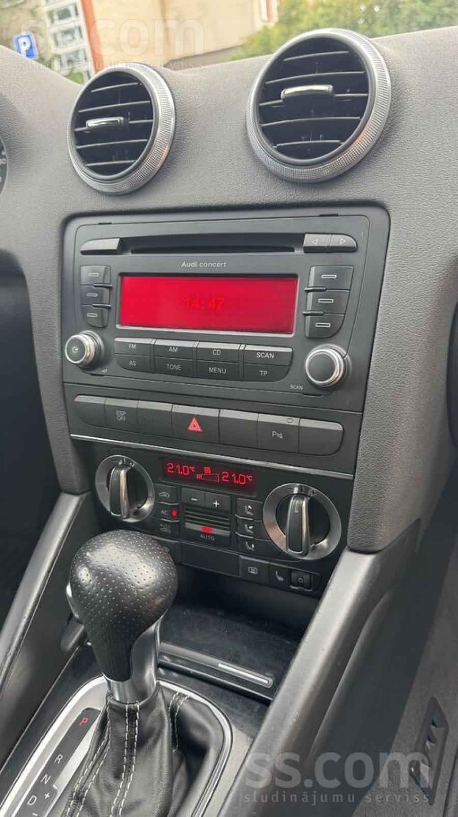 Black Audi A3 2009 in Tukums, with an engine capacity of 2.00 L and mileage of 320 thousand km for 5450 €, photo 23 on AUTOMOTO.COM.LV