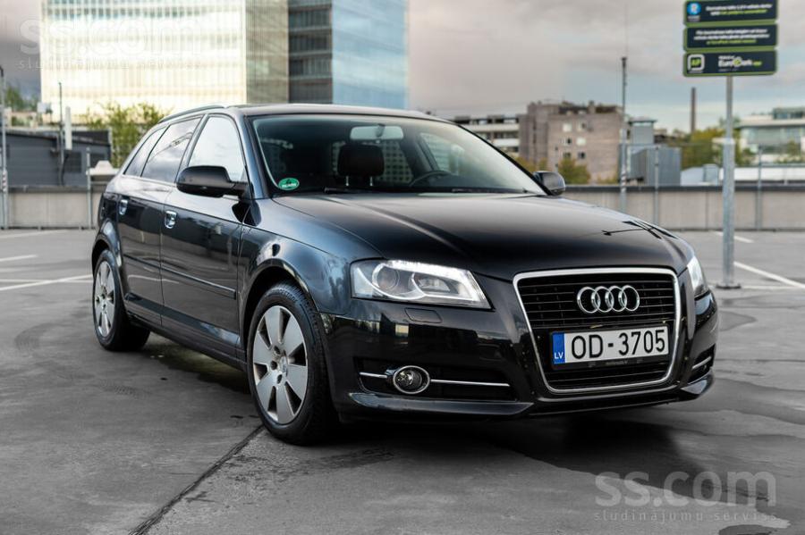 Black Audi A3 2010 in Riga, with an engine capacity of 1.80 L and mileage of 309 thousand km for 2250 €, photo 2 on AUTOMOTO.COM.LV