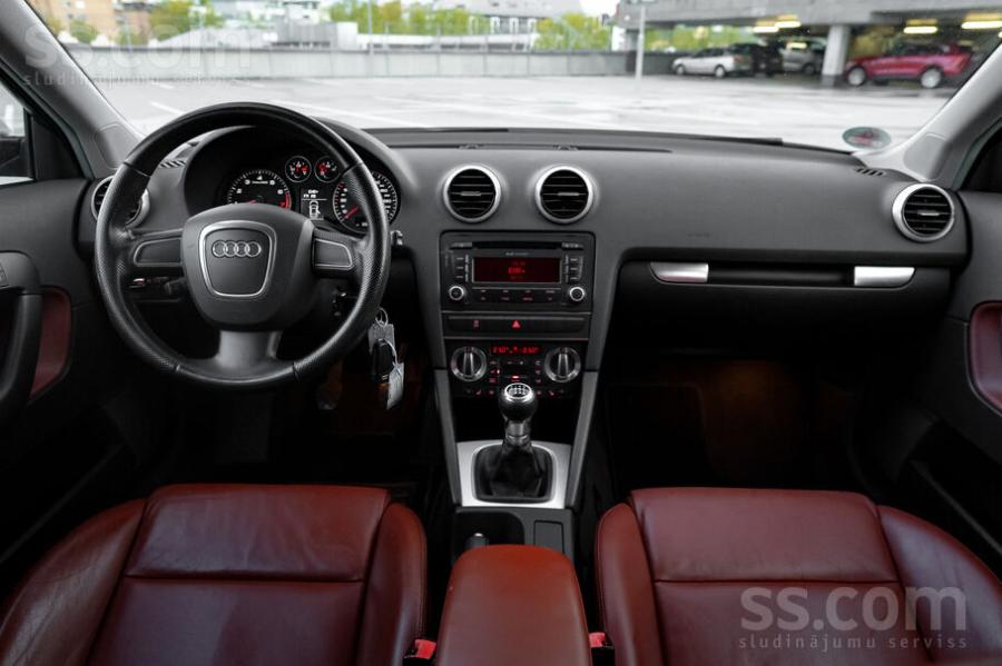Black Audi A3 2010 in Riga, with an engine capacity of 1.80 L and mileage of 309 thousand km for 2250 €, photo 8 on AUTOMOTO.COM.LV