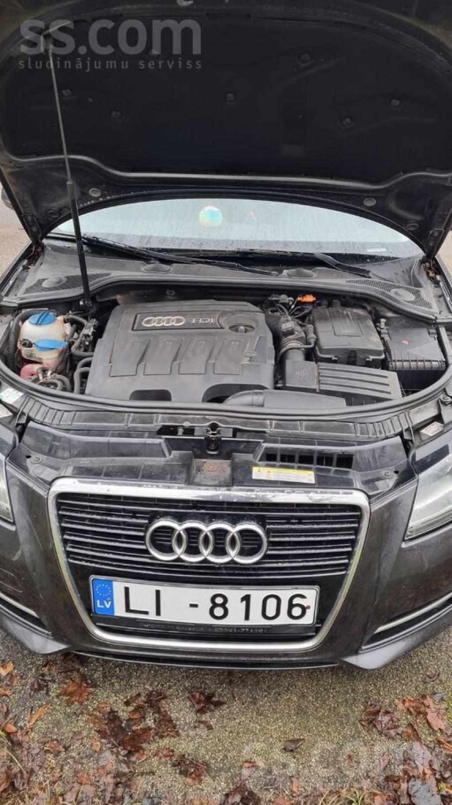 Black Audi A3 2010 in Riga, with an engine capacity of 1.60 L and mileage of 210 thousand km for 5300 €, photo 9 on AUTOMOTO.COM.LV