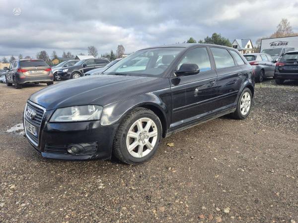 Black Audi A3 2010 in Utena, with an engine capacity of 1.97 L and mileage of 253 thousand km for 4600 €, photo 1 on AUTOMOTO.COM.LV