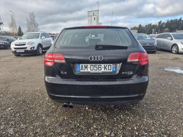 Black Audi A3 2010 in Utena, with an engine capacity of 1.97 L and mileage of 253 thousand km for 4600 €, photo 5 on AUTOMOTO.COM.LV