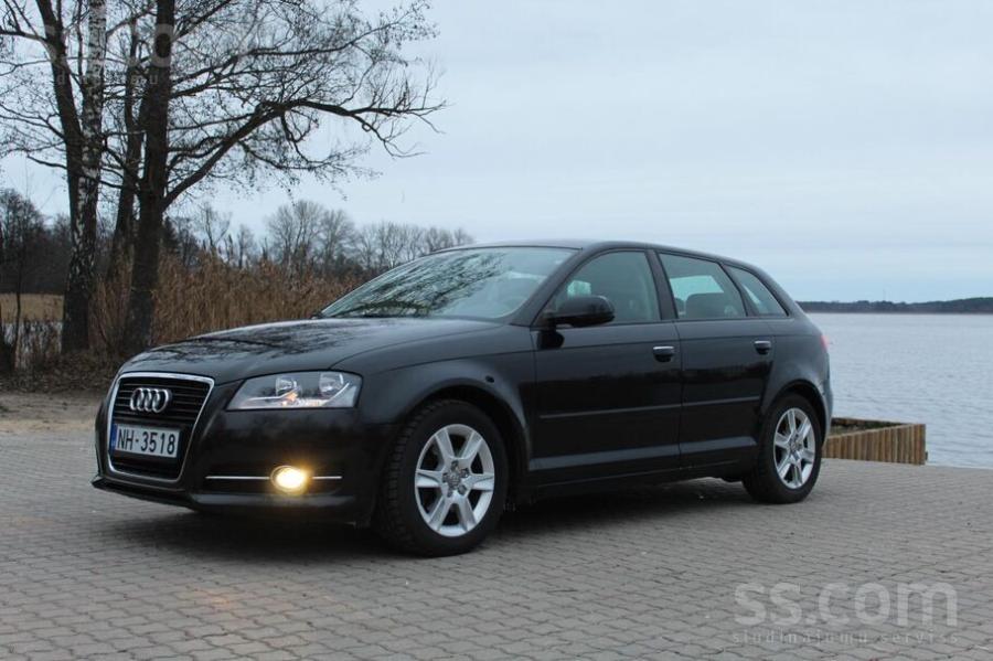 Black Audi A3 2010 in Riga, with an engine capacity of 1.40 L and mileage of 311 thousand km for 5300 €, photo 3 on AUTOMOTO.COM.LV