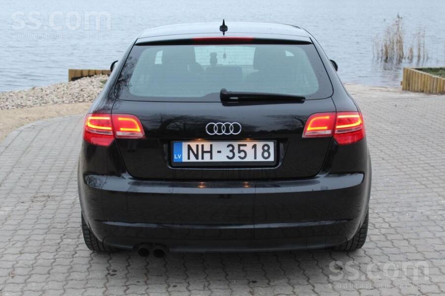 Black Audi A3 2010 in Riga, with an engine capacity of 1.40 L and mileage of 311 thousand km for 5300 €, photo 5 on AUTOMOTO.COM.LV
