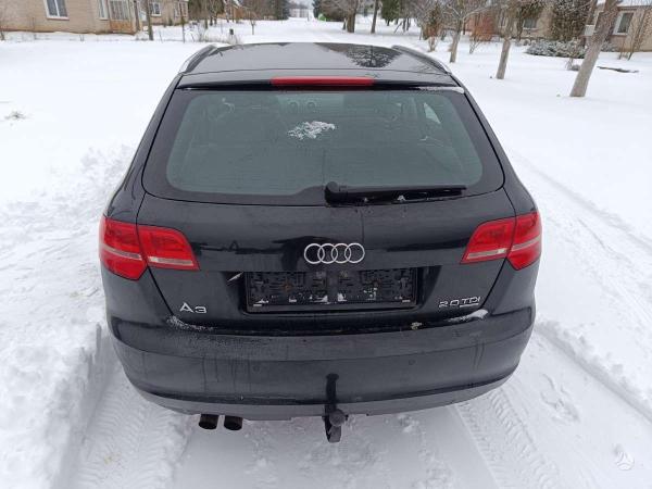 Black Audi A3 2010 in Rokiskis, with an engine capacity of 1.97 L and mileage of 269 thousand km for 4200 €, photo 3 on AUTOMOTO.COM.LV