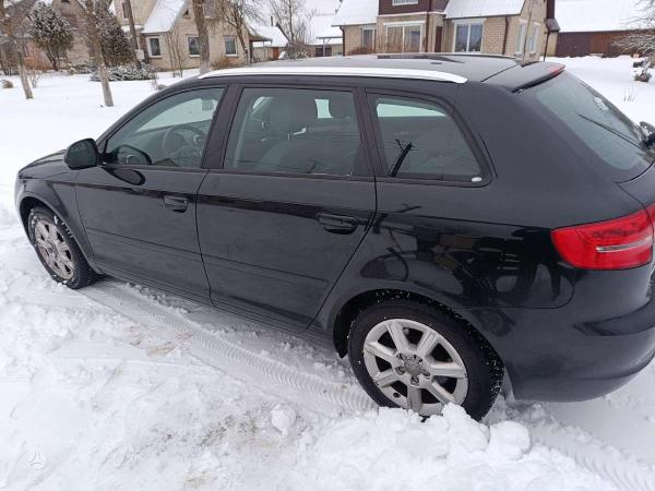 Black Audi A3 2010 in Rokiskis, with an engine capacity of 1.97 L and mileage of 269 thousand km for 4200 €, photo 4 on AUTOMOTO.COM.LV