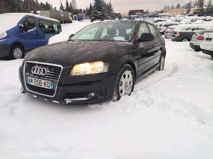 Black Audi A3 2010 in Utena, with an engine capacity of 1.97 L and mileage of 253 thousand km for 4600 €, photo 2 on AUTOMOTO.COM.LV