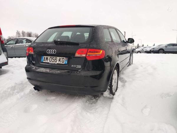 Black Audi A3 2010 in Utena, with an engine capacity of 1.97 L and mileage of 253 thousand km for 4600 €, photo 5 on AUTOMOTO.COM.LV