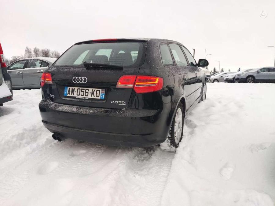 Black Audi A3 2010 in Utena, with an engine capacity of 1.97 L and mileage of 253 thousand km for 4600 €, photo 5 on AUTOMOTO.COM.LV