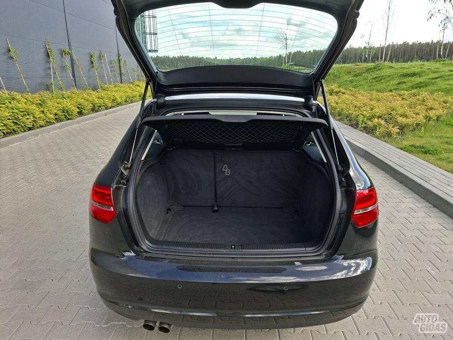 Black Audi A3 2010 in Vilnius, with an engine capacity of 1.40 L and mileage of 216 thousand km for 5350 €, photo 10 on AUTOMOTO.COM.LV