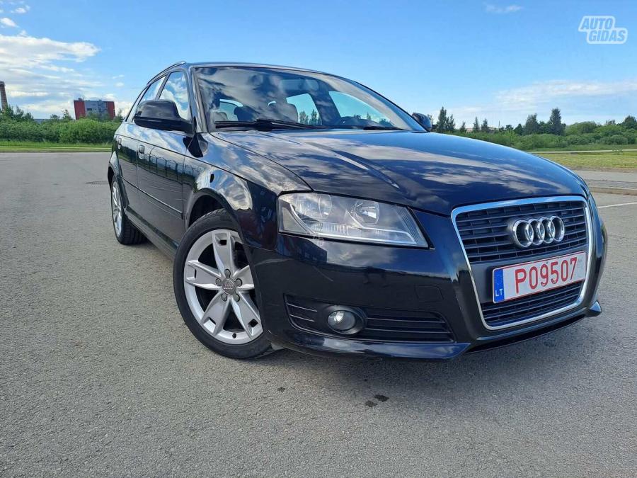 Melns Audi A3 2010 Telšiai, ar dzinēja tilpumu 1.60 L un nobraukumu 333 tūkst. km par 4150 €, foto 1 vietnē AUTOMOTO.COM.LV