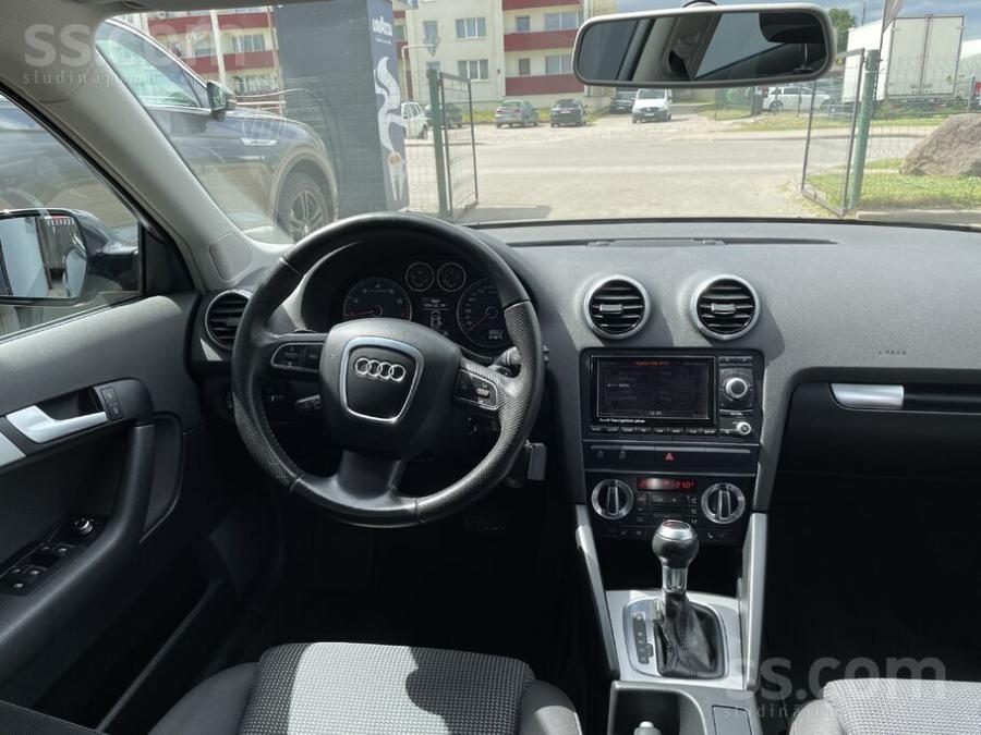 Черный Ауди А3 2010 в Талси, объемом двигателя 1.40 л и пробегом 135 тыс. км за 5450 €, фото 8 на AUTOMOTO.COM.LV