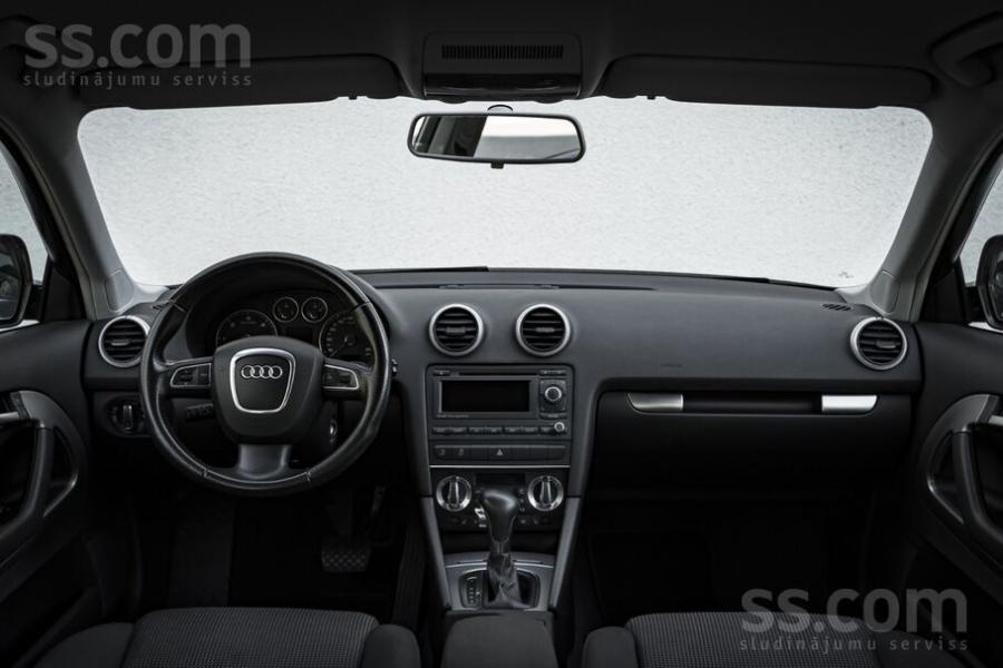 Black Audi A3 2010 in Riga, with an engine capacity of 2.00 L and mileage of 287 thousand km for 4550 €, photo 14 on AUTOMOTO.COM.LV