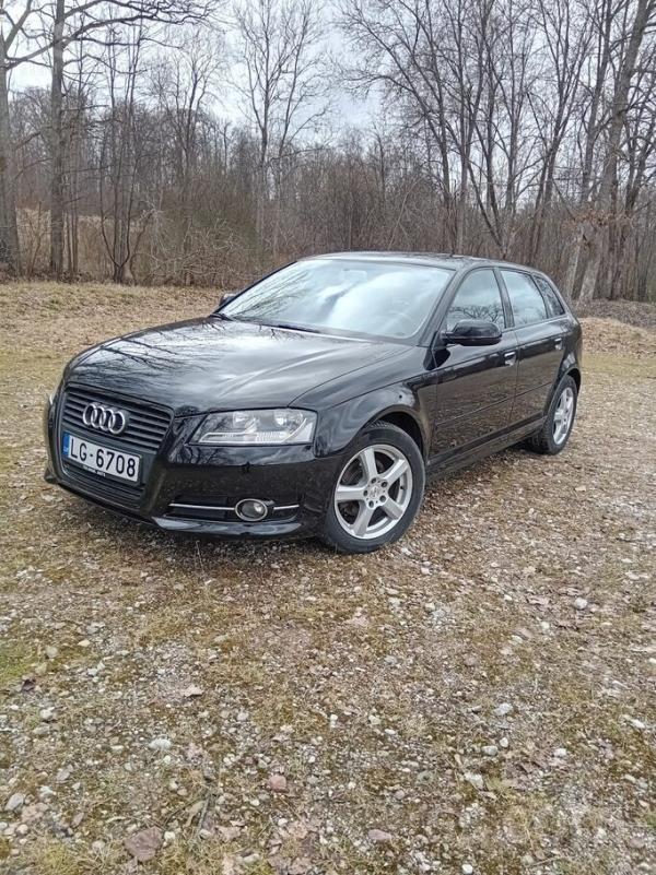 Black Audi A3 2010 in Tukums, with an engine capacity of 1.60 L and mileage of 340 thousand km for 3790 €, photo 1 on AUTOMOTO.COM.LV