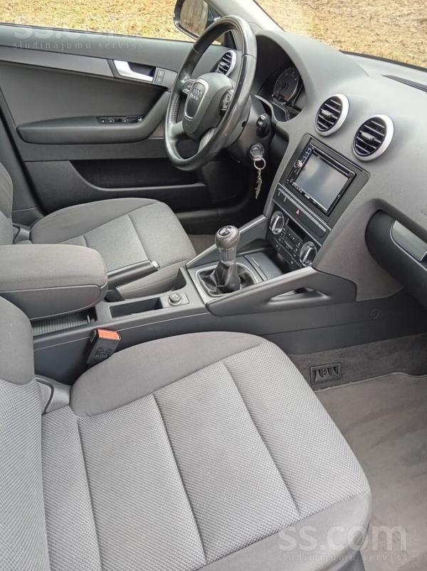 Black Audi A3 2010 in Tukums, with an engine capacity of 1.60 L and mileage of 340 thousand km for 3790 €, photo 10 on AUTOMOTO.COM.LV