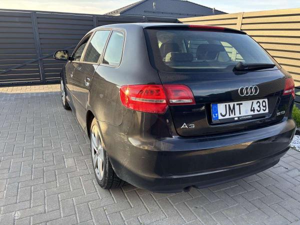 Black Audi A3 2010 in Kaunas, with an engine capacity of 1.60 L and mileage of 396 thousand km for 3700 €, photo 3 on AUTOMOTO.COM.LV