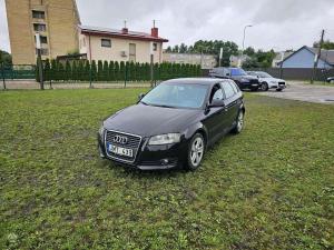 Melns Audi A3 2010 Kauņa, ar dzinēja tilpumu 1.60 L un nobraukumu 380 tūkst. km par 3500 €, foto  vietnē AUTOMOTO.COM.LV