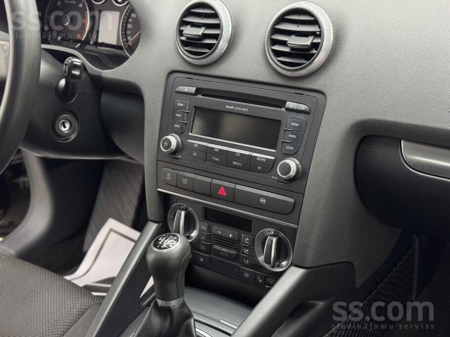 Black Audi A3 2010 in Rezekne, with an engine capacity of 1.60 L and mileage of 275 thousand km for 4000 €, photo 8 on AUTOMOTO.COM.LV