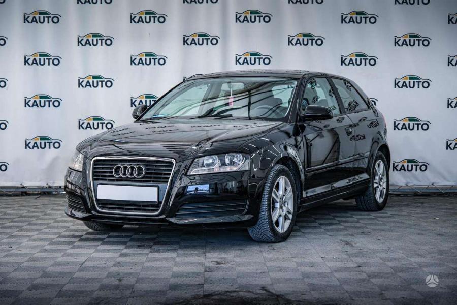 Black Audi A3 2010 in Kaunas, with an engine capacity of 1.60 L and mileage of 205 thousand km for 4790 €, photo 1 on AUTOMOTO.COM.LV