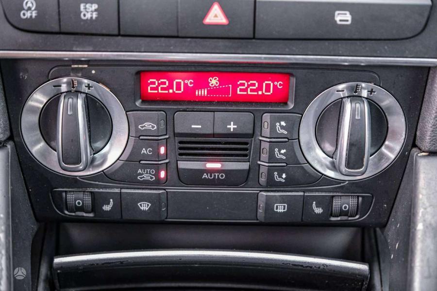 Black Audi A3 2010 in Kaunas, with an engine capacity of 1.60 L and mileage of 205 thousand km for 4790 €, photo 19 on AUTOMOTO.COM.LV