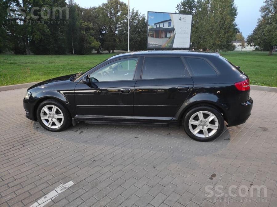 Black Audi A3 2010 in Jelgava, with an engine capacity of 1.60 L and mileage of 340 thousand km for 3800 €, photo 6 on AUTOMOTO.COM.LV