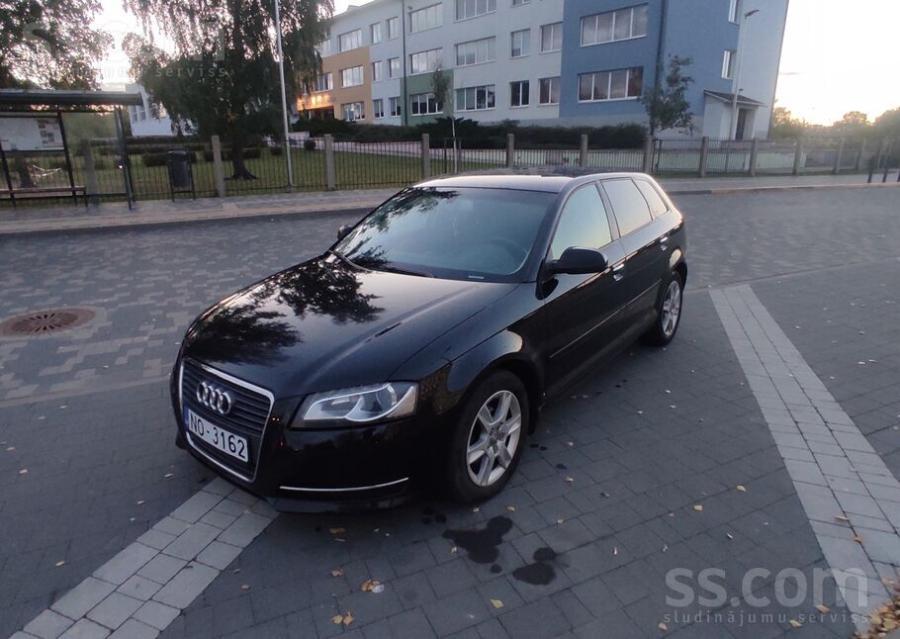Black Audi A3 2010 in Jelgava, with an engine capacity of 1.60 L and mileage of 340 thousand km for 3800 €, photo 10 on AUTOMOTO.COM.LV