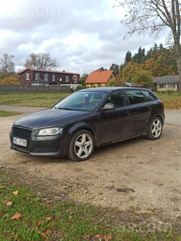 Black Audi A3 2010 in Aluksne, with an engine capacity of 1.60 L and mileage of 281 thousand km for 3500 €, photo 1 on AUTOMOTO.COM.LV