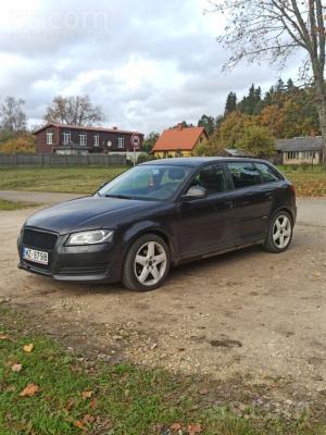 Black Audi A3 2010 in Aluksne, with an engine capacity of 1.60 L and mileage of 281 thousand km for 3500 €, photo  on AUTOMOTO.COM.LV