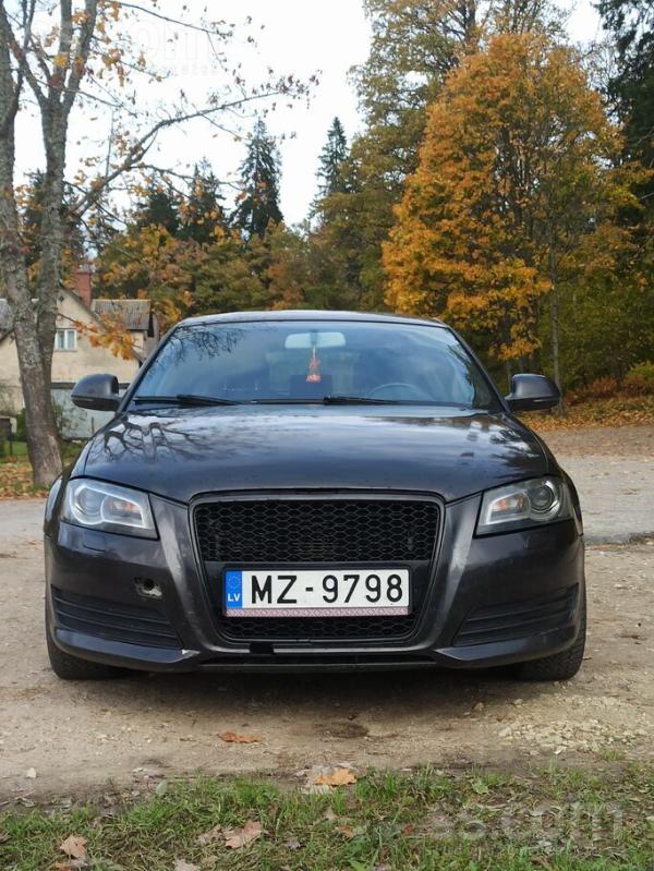 Black Audi A3 2010 in Aluksne, with an engine capacity of 1.60 L and mileage of 281 thousand km for 3500 €, photo 3 on AUTOMOTO.COM.LV