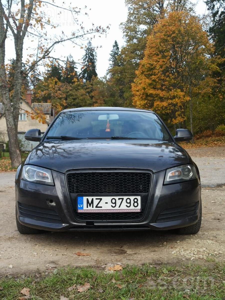 Black Audi A3 2010 in Aluksne, with an engine capacity of 1.60 L and mileage of 281 thousand km for 3500 €, photo 3 on AUTOMOTO.COM.LV