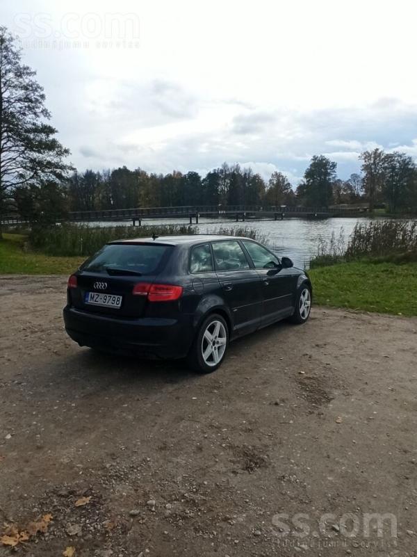 Black Audi A3 2010 in Aluksne, with an engine capacity of 1.60 L and mileage of 281 thousand km for 3500 €, photo 4 on AUTOMOTO.COM.LV
