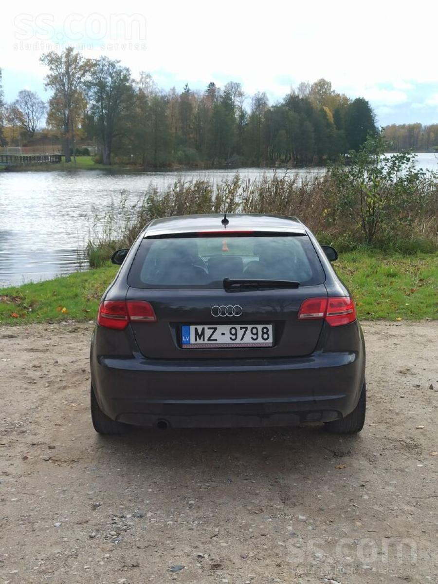 Black Audi A3 2010 in Aluksne, with an engine capacity of 1.60 L and mileage of 281 thousand km for 3500 €, photo 5 on AUTOMOTO.COM.LV