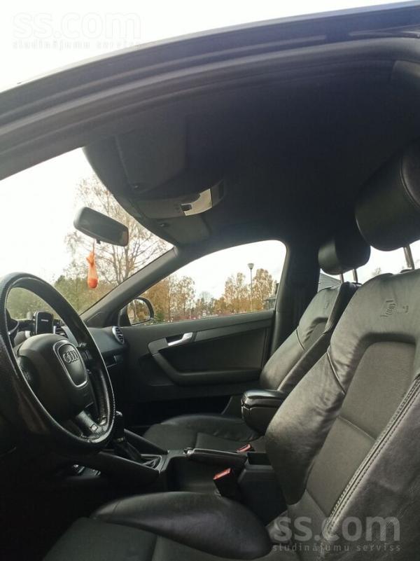 Black Audi A3 2010 in Aluksne, with an engine capacity of 1.60 L and mileage of 281 thousand km for 3500 €, photo 9 on AUTOMOTO.COM.LV