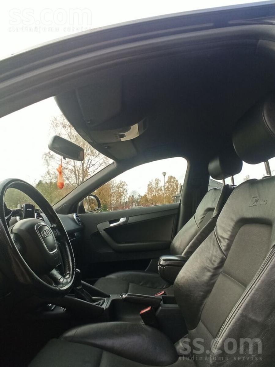 Black Audi A3 2010 in Aluksne, with an engine capacity of 1.60 L and mileage of 281 thousand km for 3500 €, photo 9 on AUTOMOTO.COM.LV