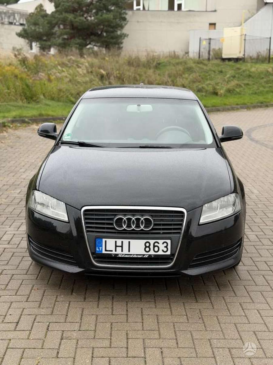 Black Audi A3 2010 in Vilnius, with an engine capacity of 1.90 L and mileage of 279 thousand km for 3900 €, photo 4 on AUTOMOTO.COM.LV
