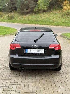 Black Audi A3 2010 in Vilnius, with an engine capacity of 1.90 L and mileage of 279 thousand km for 3900 €, photo 7 on AUTOMOTO.COM.LV