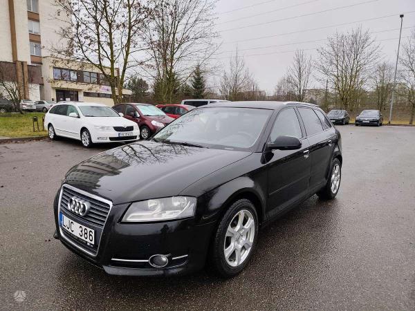 Black Audi A3 2011 in Vilnius, with an engine capacity of 1.60 L and mileage of 314 thousand km for 4250 €, photo 1 on AUTOMOTO.COM.LV
