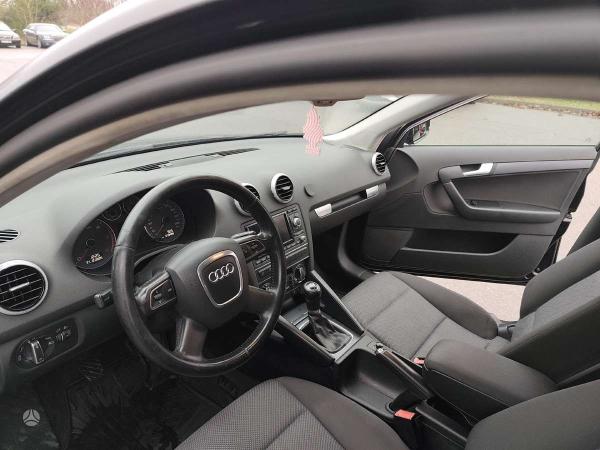 Black Audi A3 2011 in Vilnius, with an engine capacity of 1.60 L and mileage of 314 thousand km for 4250 €, photo 6 on AUTOMOTO.COM.LV