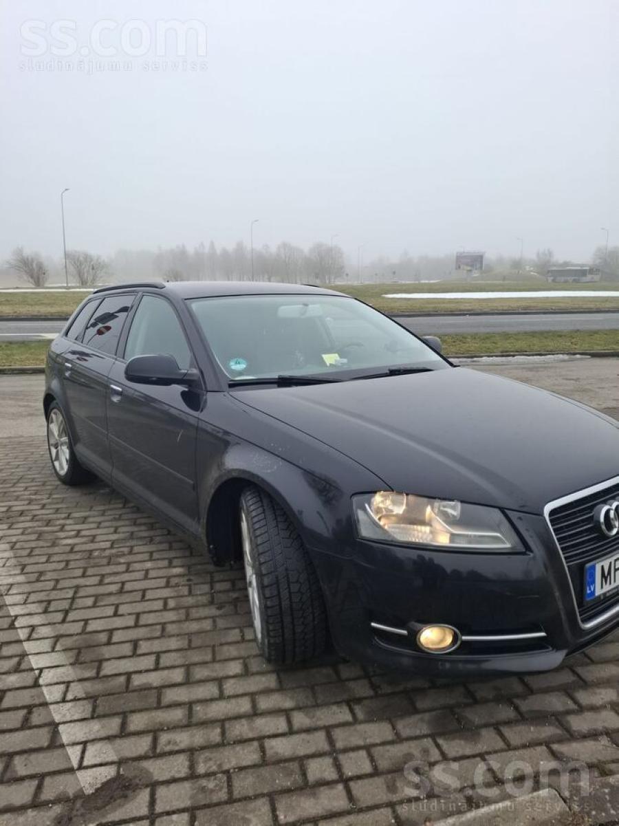 Black Audi A3 2011 in Liepaja, with an engine capacity of 2.00 L and mileage of 324 thousand km for 4390 €, photo 1 on AUTOMOTO.COM.LV