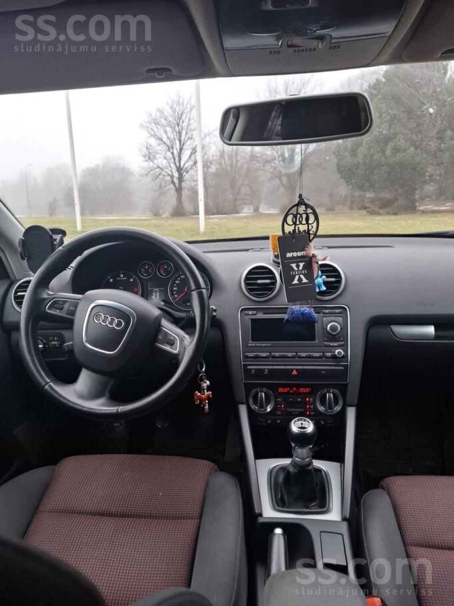 Black Audi A3 2011 in Liepaja, with an engine capacity of 2.00 L and mileage of 324 thousand km for 4390 €, photo 5 on AUTOMOTO.COM.LV