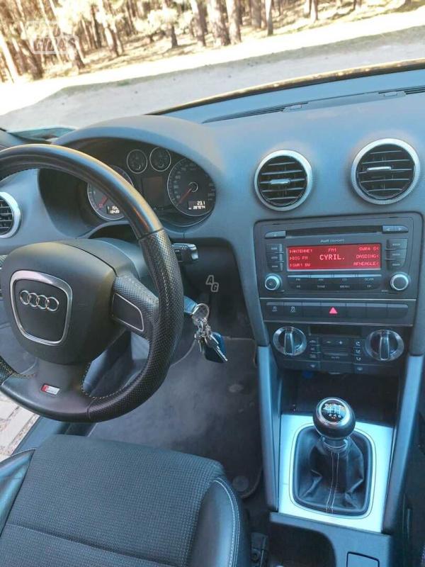 Black Audi A3 2011 in Vilnius, with an engine capacity of 2.00 L and mileage of 287 thousand km for 4999 €, photo 8 on AUTOMOTO.COM.LV