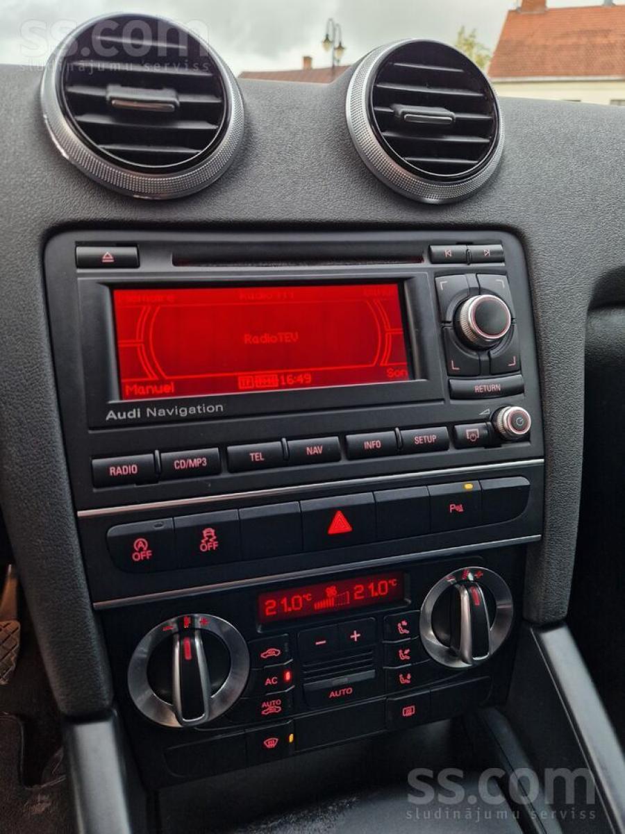 Black Audi A3 2011 in Bauska, with an engine capacity of 1.60 L and mileage of 307 thousand km for 3650 €, photo 19 on AUTOMOTO.COM.LV