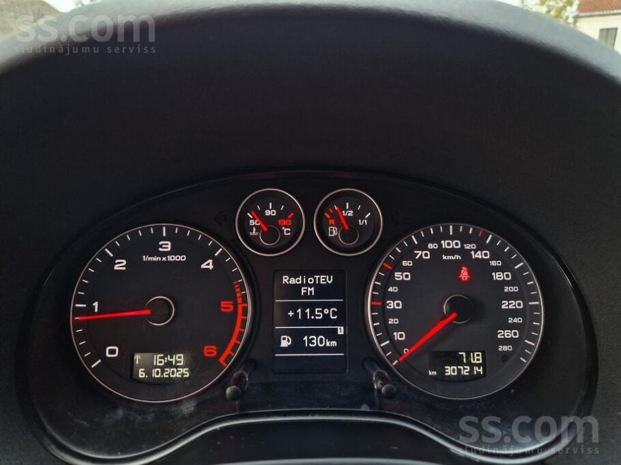 Black Audi A3 2011 in Bauska, with an engine capacity of 1.60 L and mileage of 307 thousand km for 3650 €, photo 20 on AUTOMOTO.COM.LV