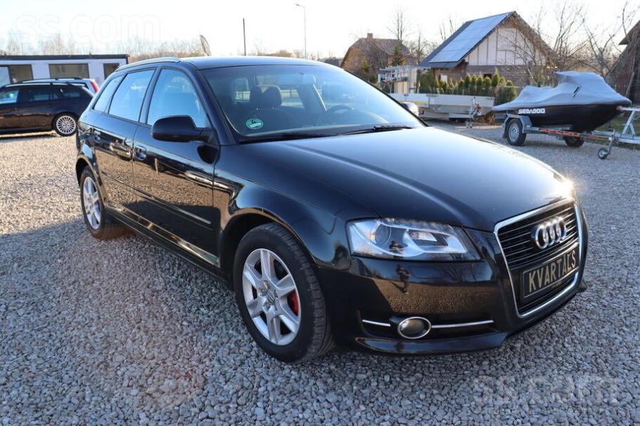 Black Audi A3 2011 in Riga, with an engine capacity of 2.00 L and mileage of 318 thousand km for 6890 €, photo 3 on AUTOMOTO.COM.LV