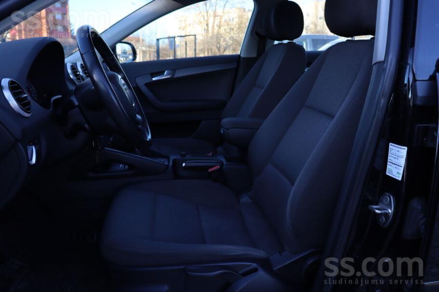 Black Audi A3 2011 in Riga, with an engine capacity of 2.00 L and mileage of 318 thousand km for 6890 €, photo 12 on AUTOMOTO.COM.LV