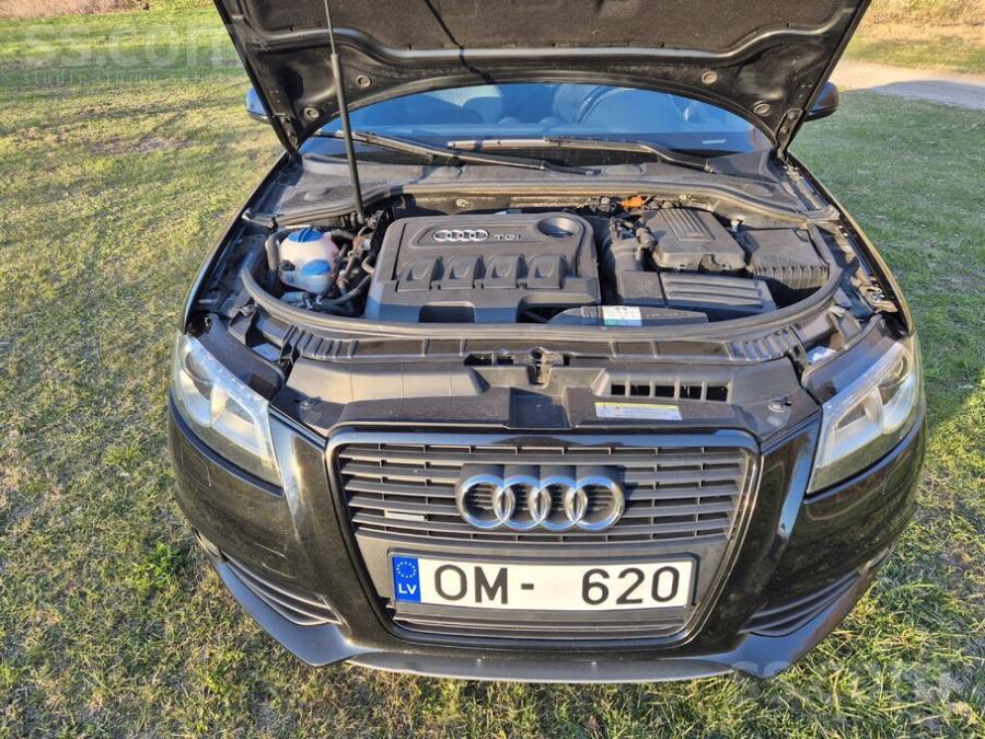 Black Audi A3 2011 in Bauska, with an engine capacity of 2.00 L and mileage of 311 thousand km for 7300 €, photo 15 on AUTOMOTO.COM.LV