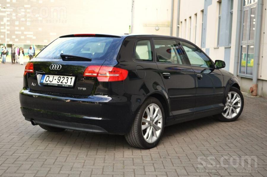 Black Audi A3 2011 in Jelgava, with an engine capacity of 1.20 L and mileage of 0 thousand km for 4990 €, photo 4 on AUTOMOTO.COM.LV