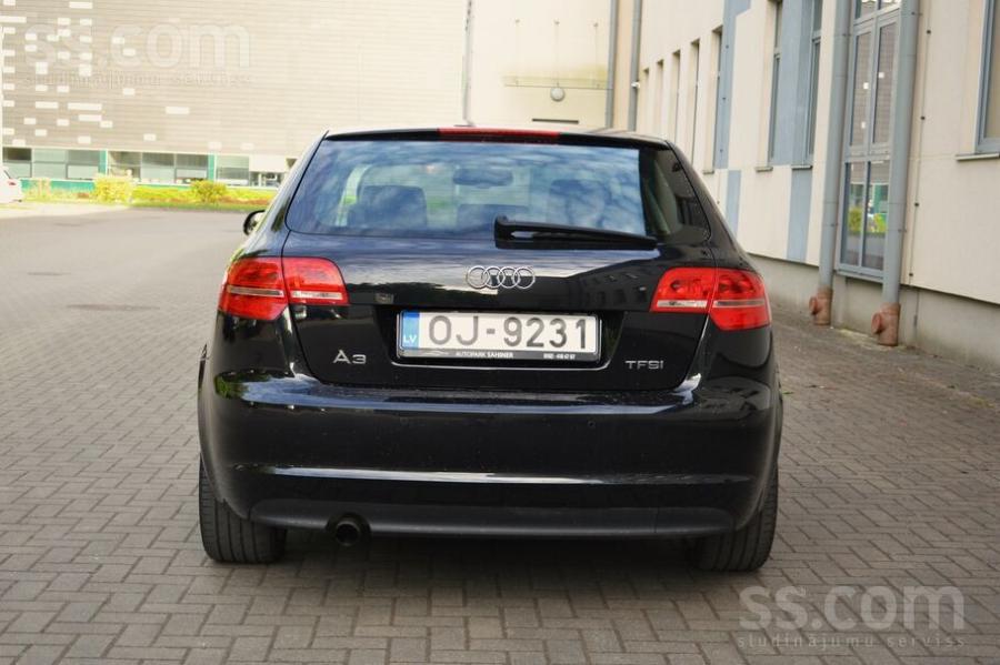 Black Audi A3 2011 in Jelgava, with an engine capacity of 1.20 L and mileage of 0 thousand km for 4990 €, photo 6 on AUTOMOTO.COM.LV