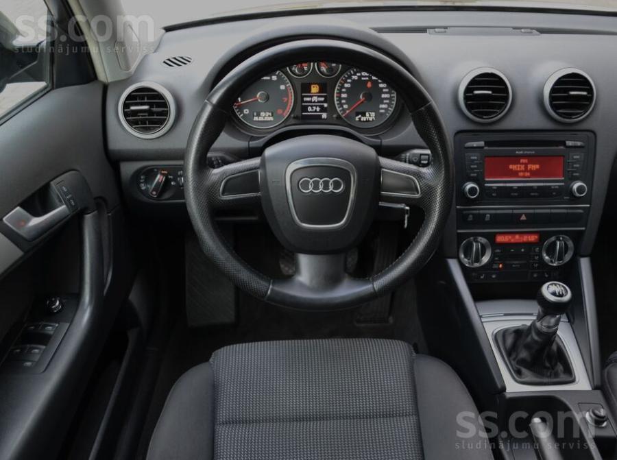 Black Audi A3 2011 in Jelgava, with an engine capacity of 1.20 L and mileage of 0 thousand km for 4990 €, photo 9 on AUTOMOTO.COM.LV